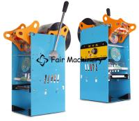 China 750W 500times/h Cup Filling Sealing Machine , 115mm Bubble Tea Cup Sealing Machine for sale
