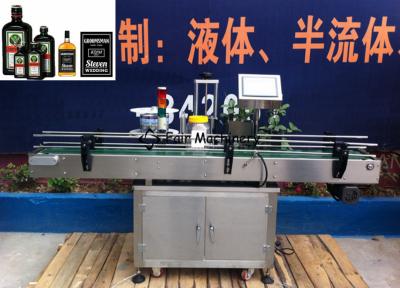 China 220VAC 60HZ Round Bottle Sticker Labeling Machine Flat Bottle 80PCS/min for sale