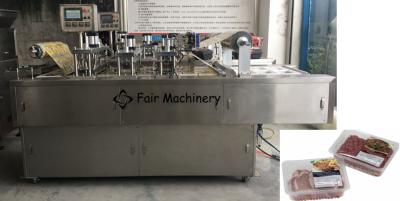 China 1800BPH Food Box Sealing Machine , VAC60 PLC Vacuum Nitrogen Sealer Machines for sale