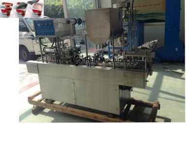 China 3PH PLC 950kg Cup Filling Sealing Machine 4KW For Jelly Cup for sale