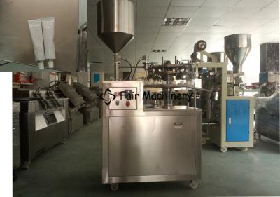 China 1.8Kw Aluminum Tube Sealing Machine , 0.2CBM/min 1PH Ointment Tube Filling Machine for sale