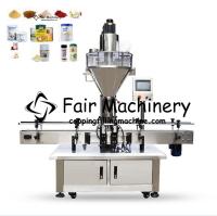 China 2.8KW Spice Bottle Filling Machine , 30BPM 500G Bottle Powder Filling Machine for sale