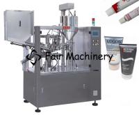China 75BPM 350ml Plastic Tube Filling And Sealing Machine For Cosmetic Tube 0.5MPa for sale