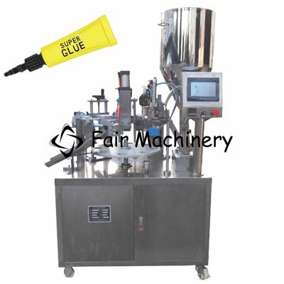 China SGS CE 450ml Tube Filling Sealing Machine Semi Auto Super Glue 0.2CBM/min for sale