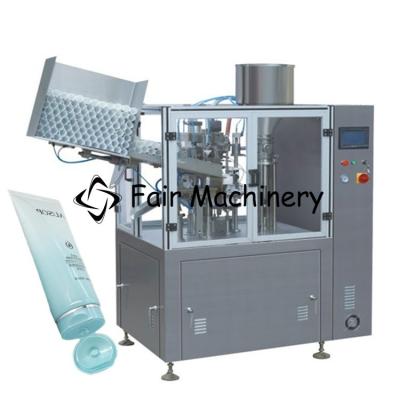 China 0.2CBM/min 1PH Tube Filling Sealing Machine Soft Plastic Ointment 20pcs/min for sale