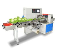 China SGS 80BPM Pillow Packing Machine Potato Fruit Vegetable Carrot Cucumber 50HZ for sale