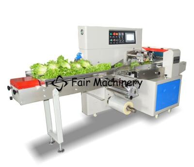China SGS 80BPM Pillow Packing Machine Potato Fruit Vegetable Carrot Cucumber 50HZ for sale