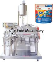 China 50Hz 0.6mpa Shampoo Filling Machine Premade Pack Bag for Shower Gel 60bag/min for sale
