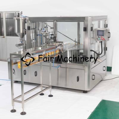 China 350ml 4kw Ketchup Filling Machine Tomato Paste Capping 5000B/H for sale