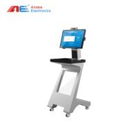 China 24 Inches Library Solution Self Service Machine Self Checkout Kiosk With Wheels In K12 School Library RFID System for sale