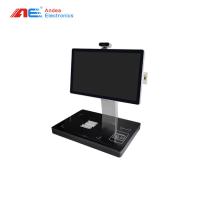 China 13.56MHz Frequency Library RFID Reader Book Self - Service Check - In Check - Out Kiosk Machine for sale