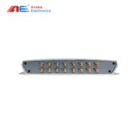 China Fixed UHF RFID Long Range Reader With 16 Ports Antenna Interface For Asset Tracking for sale