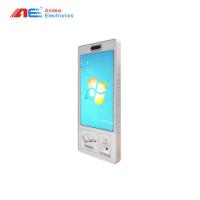 China RFID Barcode Scanner With Screen Bookshelf Wall Mount Kiosk For Book Borrow And Return for sale