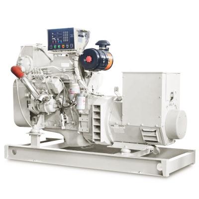 China White Color Marine Diesel Generator Set 85kw 106kva Cummins 6BT5.9-GM100 60hz 220V for sale