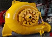 China Francis Type 500kw Water Turbine Generator In Hydro Power Plant Yellow Color for sale