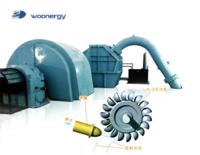 China 500KW Pelton Turbine Generator 400V To 10500V For River Power for sale