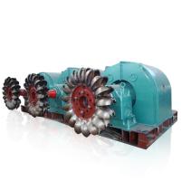 China Frequency Cast Iron Pelton Turbine Generator Brushless Excitation Mode 500-3000r/min Speed Range for sale