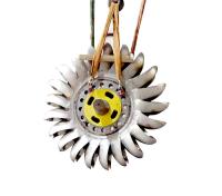 China Frequency Cast Iron Pelton Turbine Generator Brushless Excitation Mode 500-3000r/min Speed Range for sale