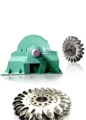 China Head Pelton Turbine For Hydro Power Plant Capacity 5-50t Rated Frequency 50/60Hz Brushless Or Thyristor Excitation Mode for sale