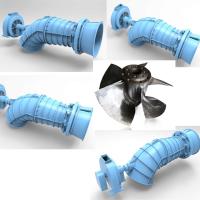 China High Efficiency Tubular Water Turbine / Mini Hydroelectric Turbine Generator for sale