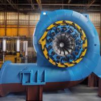 China Vertical Water Turbine Generator 50Hz Brushless 220V-690V Air Cooled Outdoor Automatic Control for sale