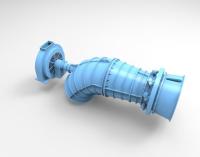 China Pit Type Tubular Turbine Generator Used In Hydroelectric Power Plant 100kw-70mw for sale