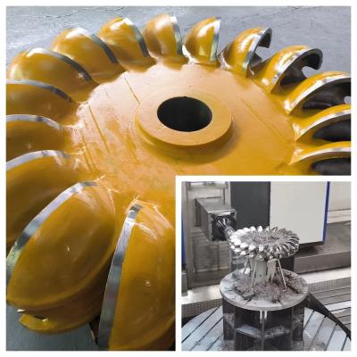 China Precision Hydro Turbine Runner With Changable Blade Anti-corrosion with stainless steel or carbon steel for sale