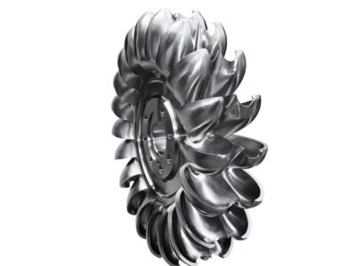 China Vertical Installation Method Hydro Turbine Runner with Inlet Pressure of 10 MPa Hardened Metals Material Capabilities for sale