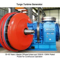 China Turgo Turbine Generator with 30~50 Years Lifespan 3Phase/1phase and 200kW-10MW Rated Power for Continuous Operation for sale