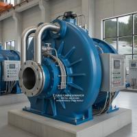 China Turgo Turbine Generator with 400-600mm Pipe Diameter, Up To 87% Efficiency, and 15m To 300m Operating Head Range for Hydropower Generation for sale