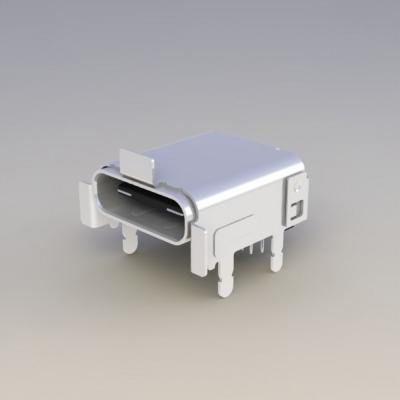 China Foxconn USB Type C Connector UT1111C-1340F-7H, Gen 2, 10G, Right Angle, Hybrid,Center Height 3.4mm, 24pos for sale