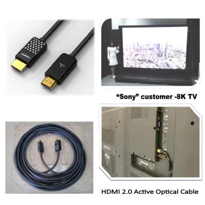 China FOXCONN FIT HDMI 2.0 Active Optical Cable CUJA05A-ZZ280-EF ,HDMI AOC, 80 Meter for sale