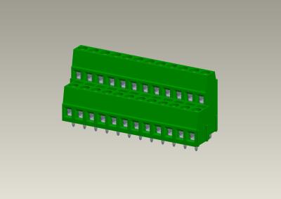 China FOXCONN Terminal Block TEPA2*6-13G00-DF, PCB Mount Series, Two row with assembled slot, 5.08mm Pitch ,2-12 Poles for sale