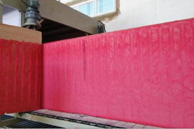 China Horizontal Sponge Continuous Foaming Production Line with 33m Length, 980-2250mm Width, and 8-100kg/m³ Density Range for sale