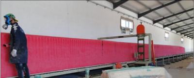 China ZHF-2017 Automatic Continuous Flexible Foam Production Line - 18m Oven, 130KW Power, 100-300kg/min Output for sale