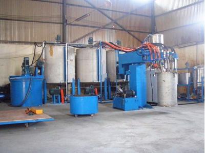 China Horizontal Continuous PU Foam Making Machine 2000-7000mm/min with 37kW Mixer and PLC Control for 8-150kg/m³ Density Blocks for sale