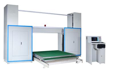 China Precision Suction Device Foam Cutter 1650mm Blade Length PLC Controlled Horizontal Cutting Machine for sale