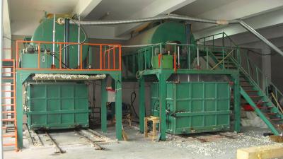 China Automatic Rebounding Foam Production Line with 10m³ Mixing Capacity and 12,000kg Hydraulic Pressure for sale