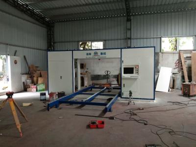China Delta Inverter CNC Foam Cutting Machine with Oscillating Blade 1200x2400mm Capacity 8KW Power for sale