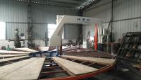 China 80Kg/m3 Top / Middle PU Foam Rubber Cutting Machine Hydraulic for sale