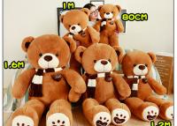 China New Scarf Bear Plush Toy Cartoon Love Bear Doll For Girl Birthday Gift for sale
