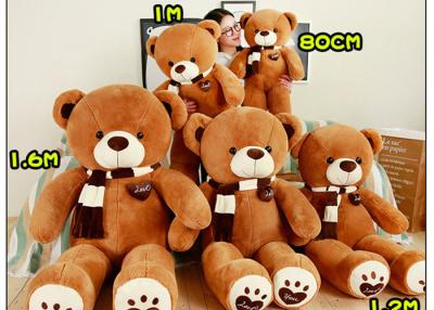 China New Scarf Bear Plush Toy Cartoon Love Bear Doll For Girl Birthday Gift for sale