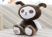 China Adornment Simulation Rabbit Plush Toy / Custom Stuffed Toys Gray Color for sale