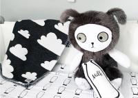 China Adornment Simulation Rabbit Plush Toy / Custom Stuffed Toys Gray Color for sale
