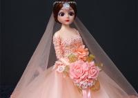 China Professional Wedding Doll Toy 45cm Size Color Optional With Wedding Dress for sale
