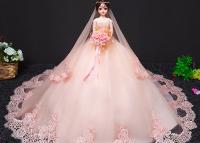 China Professional Wedding Doll Toy 45cm Size Color Optional With Wedding Dress for sale