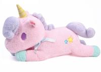 China Stuffed Animal Cute Plush Pillows / Pink Unicorn Slippers For Child Toy for sale