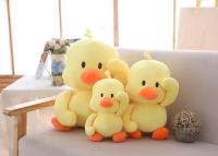 China Wholesale cute little yellow duck animal cartoon blanket plush toys for kids for sale