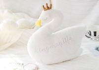 China 35cm Size Personalised Plush Toys White Swan Pillow Blanket Stuffed Animals Soft Doll for sale