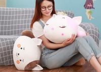 China Customized Popular Plush Toys , Soft Toy Pillow With Raccoon Panda Shape for sale
